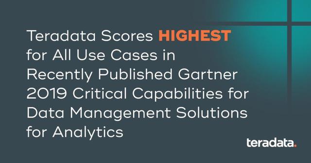 Gartner Critical Capabilities for Data Management Solutions Gartner Critical Capabilities for Data Management Solutions